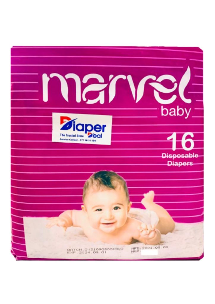 Marvel Baby Diaper Large 16Pcs – DiaperDeal.lk